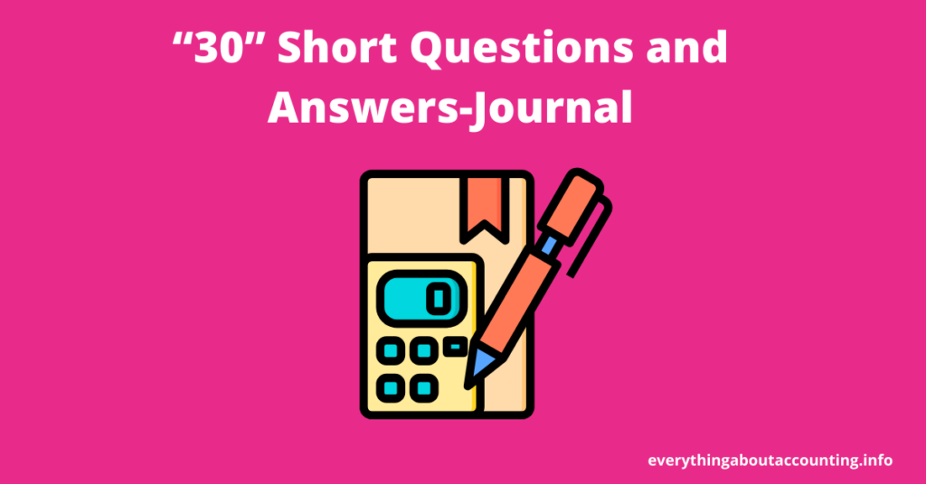 30 Short Questions And Answers Journal With PDF Questions Answers